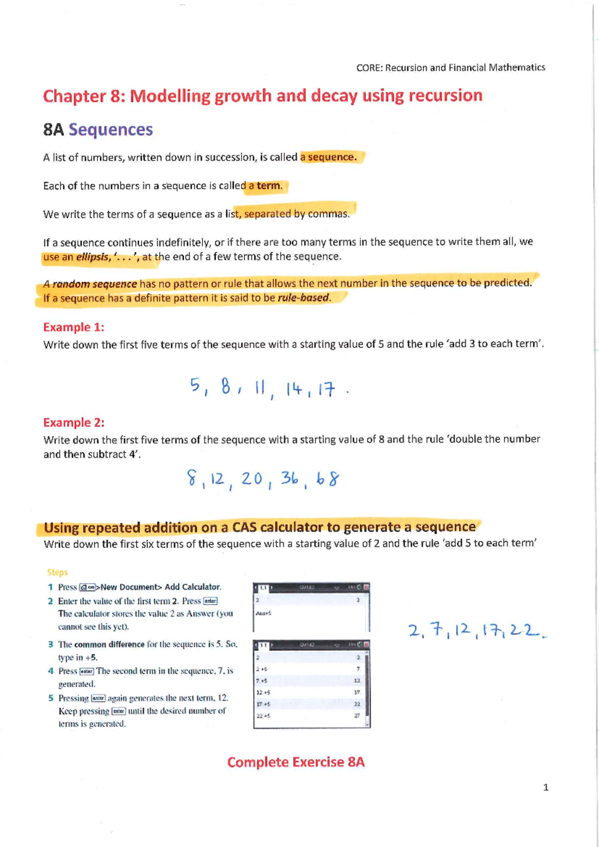 Chapter 8 Booklet 2018 Solutions - Studocu