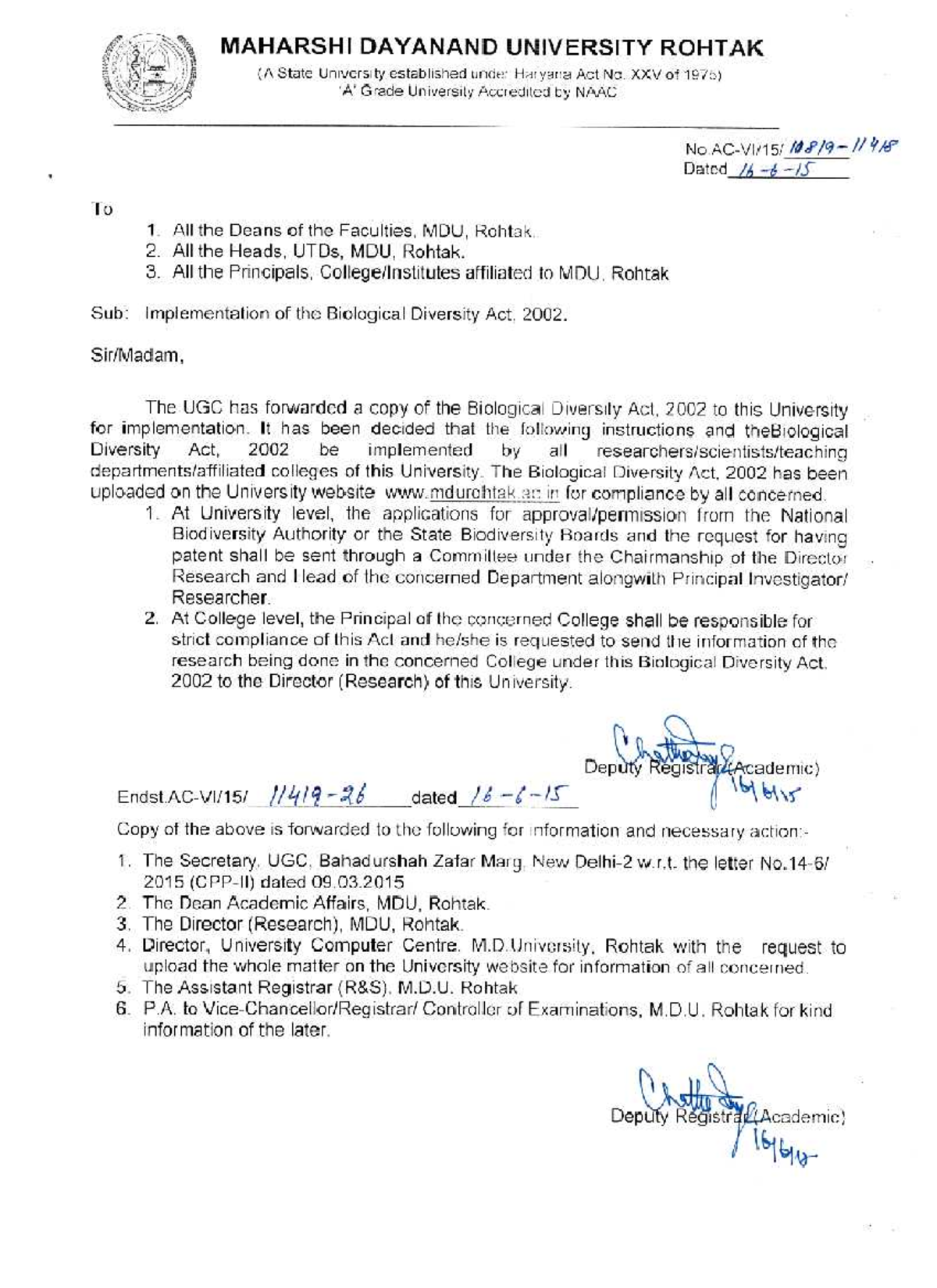 Biological Diversity Act, 2002 19 6 15 - AN OVERVIEW ON BIOLOGICAL ...