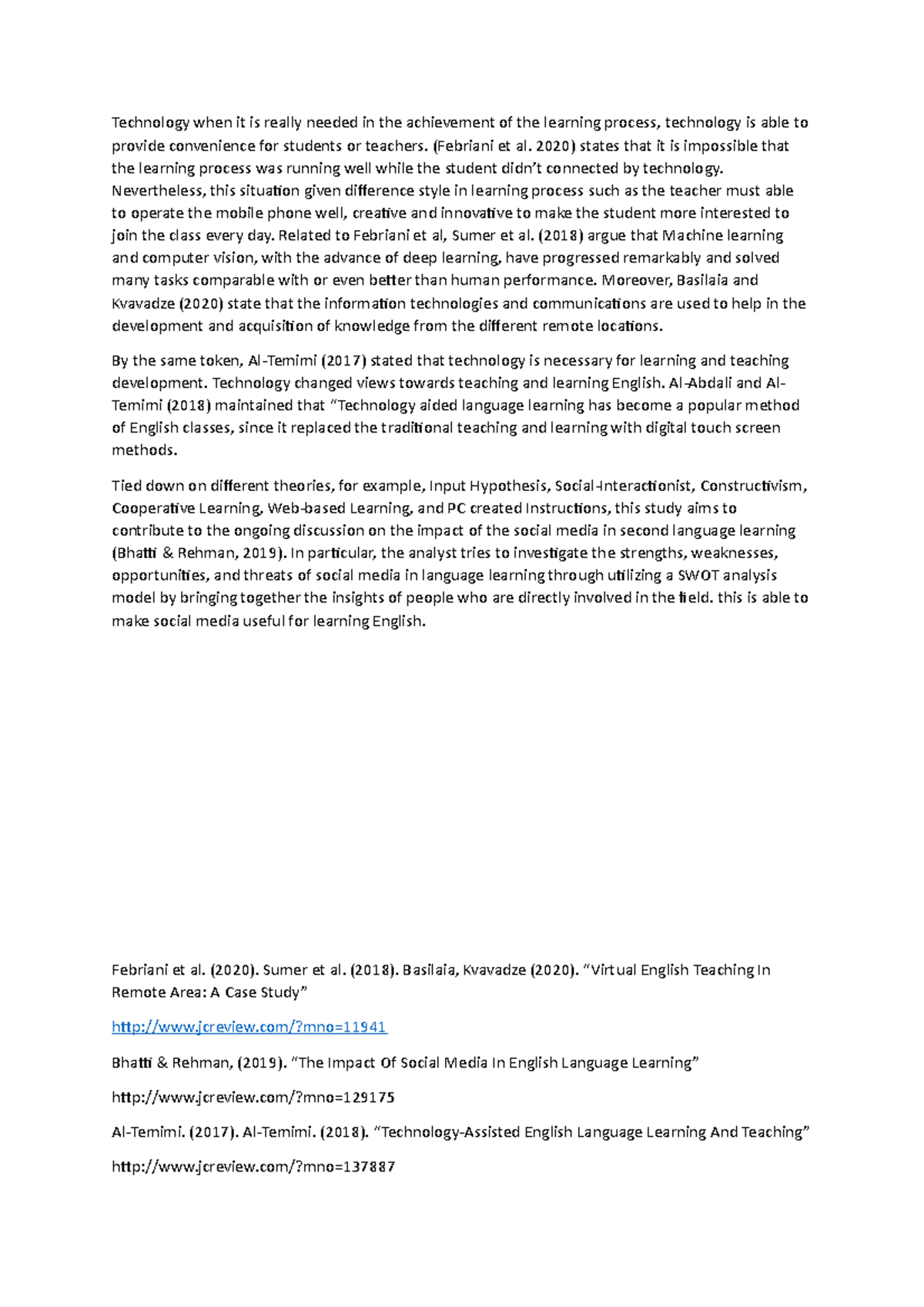 mandatory assignment - Technology when it is really needed in the ...