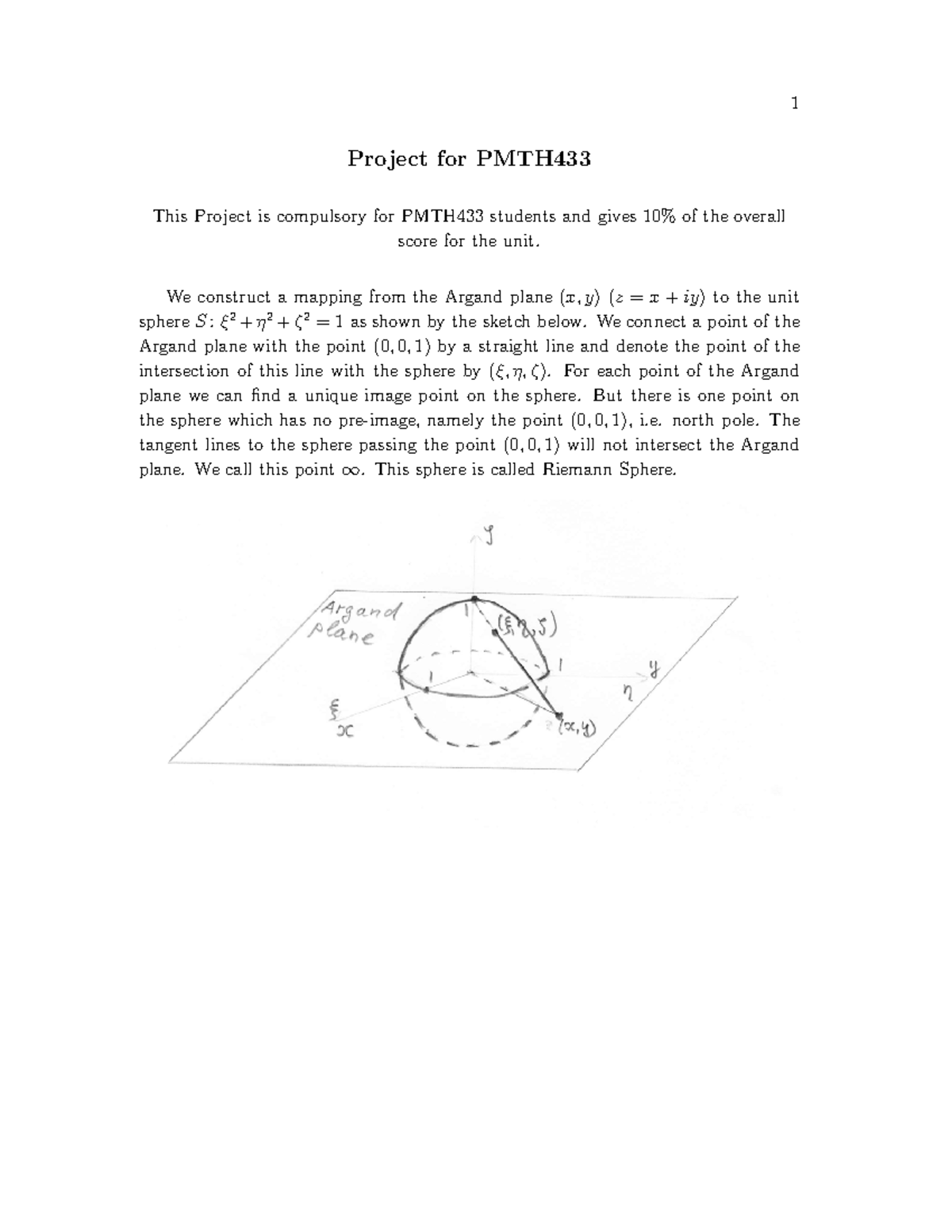 Special Project - 1 Project for PMTH This Project is compulsory for ...