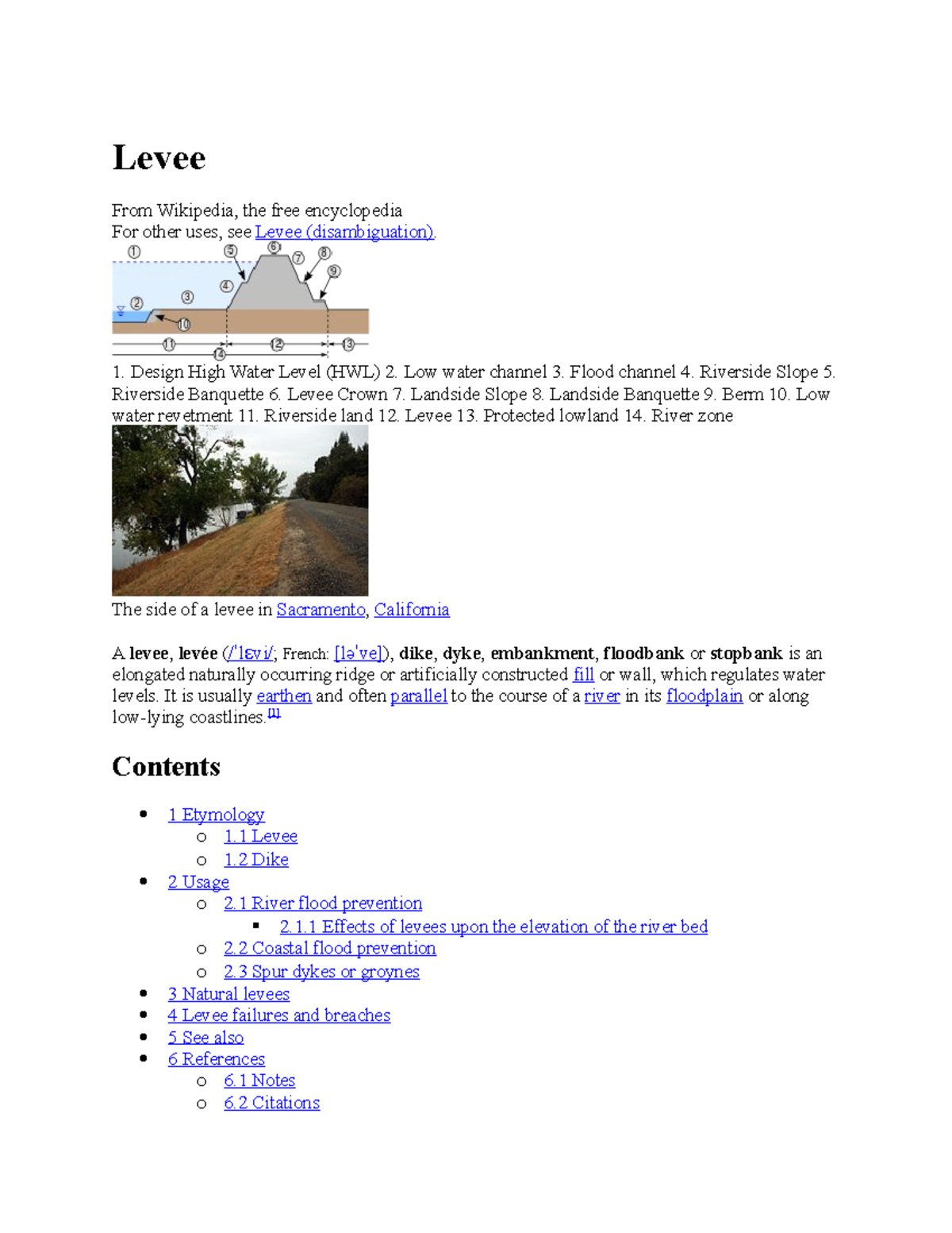 Levee - hydro power engineering - Levee From Wikipedia, the free ...