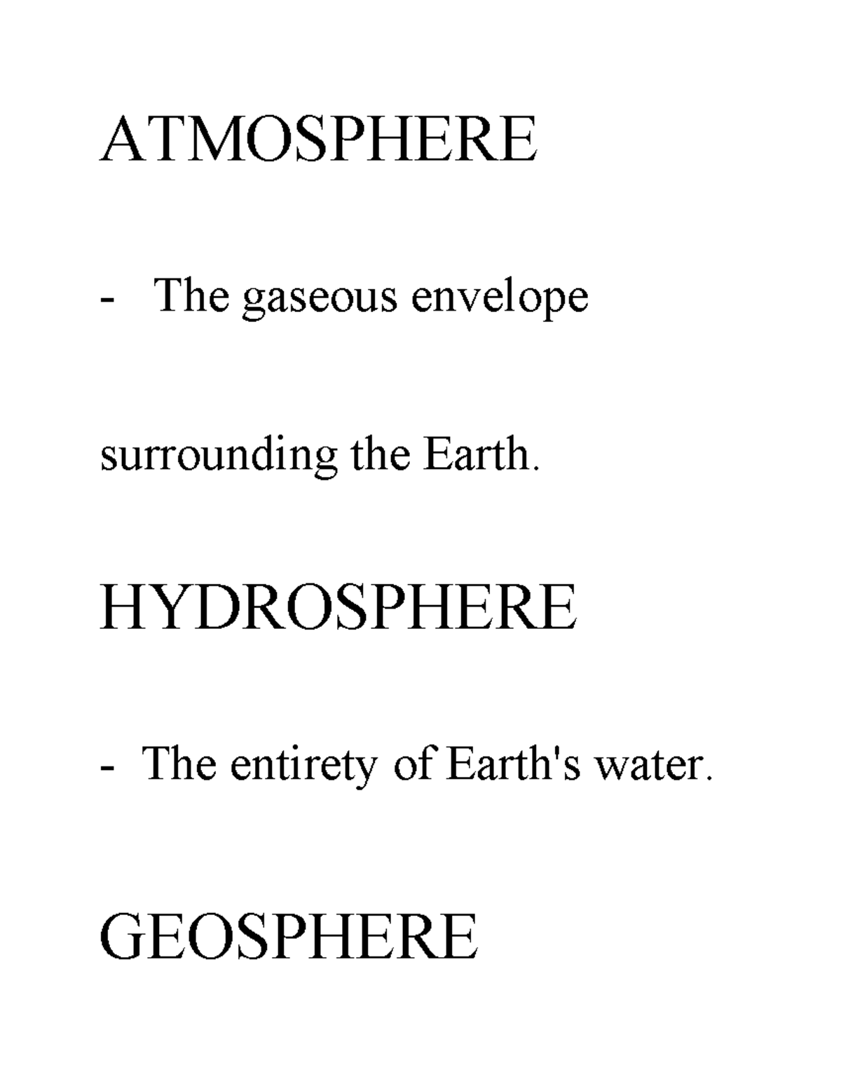 Atmosphere - Resourceful - Bachelor of secondary education - ATMOSPHERE ...
