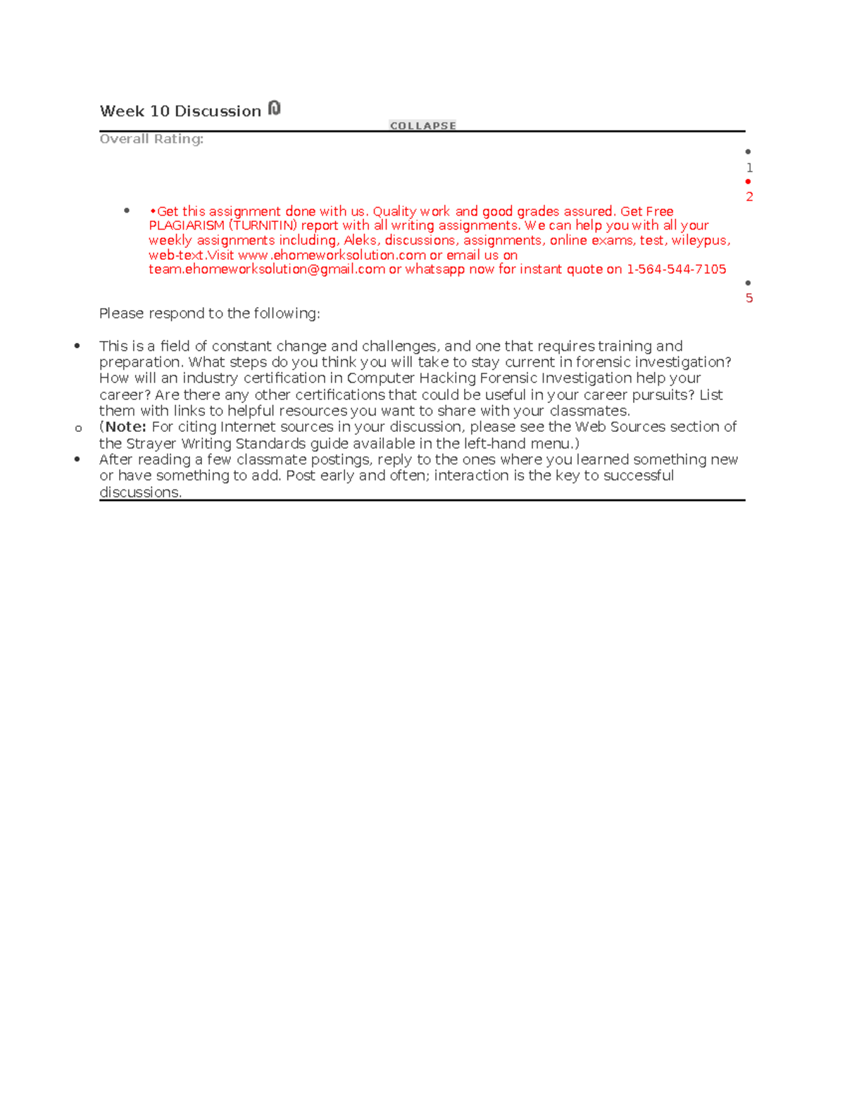 SEC 340 W-10D - Artificial Intelligence (AI) is not a new phenomenon ...