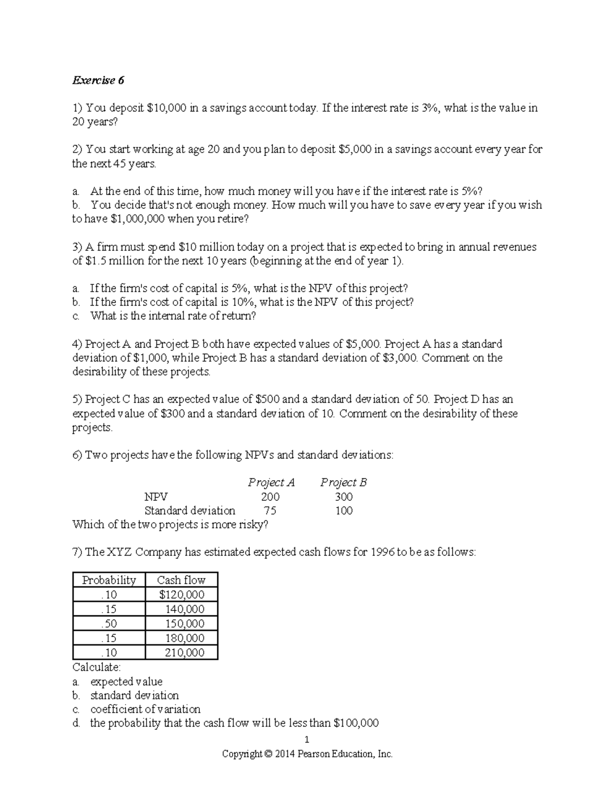 Exercise Chapter 12 - 1 Copyright © 2014 Pearson Education, Inc ...