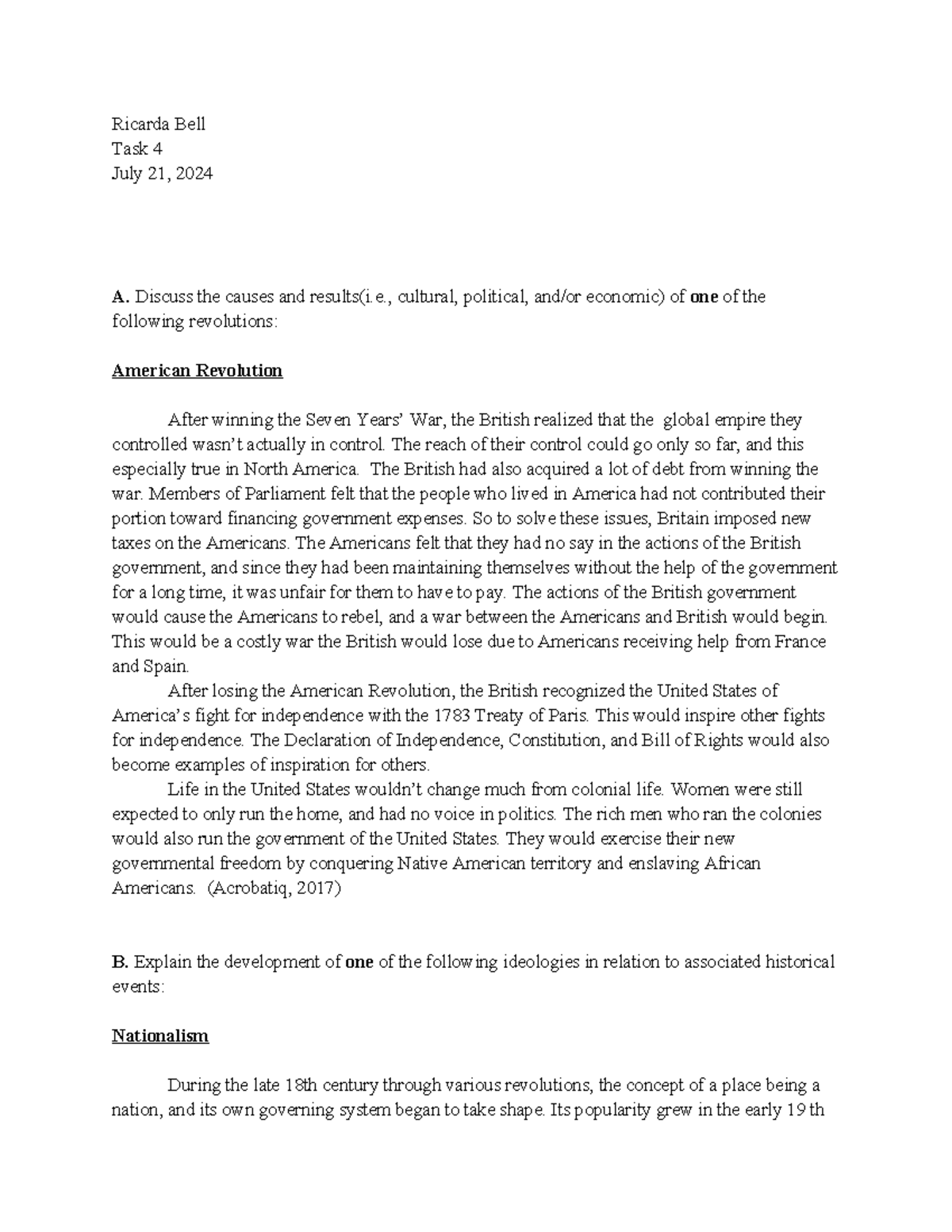 C375 task 4 - task 4- passed - Ricarda Bell Task 4 July 21, 2024 A ...