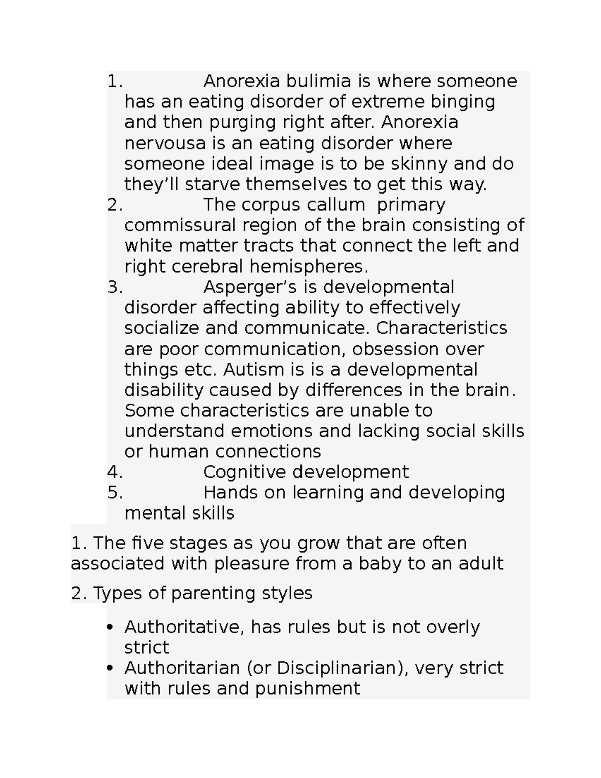 Lifespan worksheet 2 - Practice study guide definitions for Professor ...