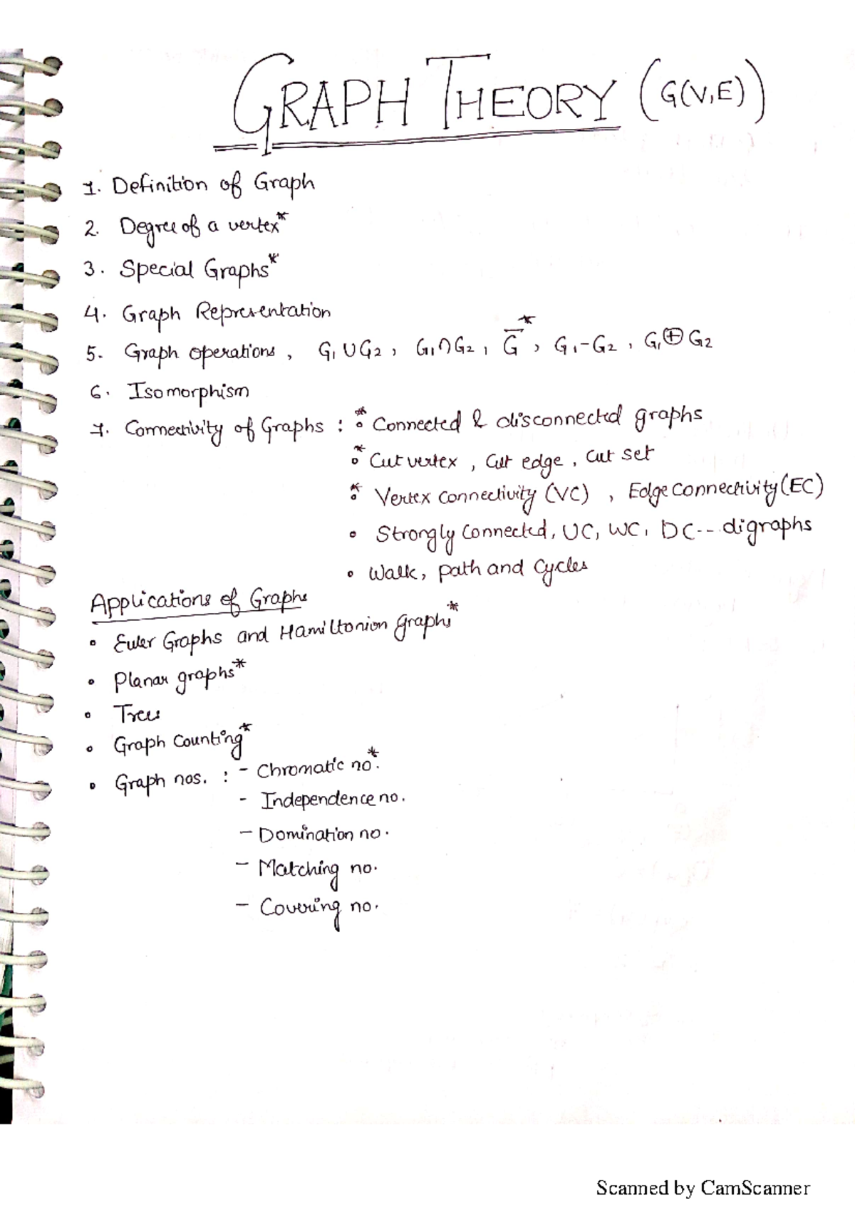 Discrete Mathematics Graph Theory - B.tech - Studocu