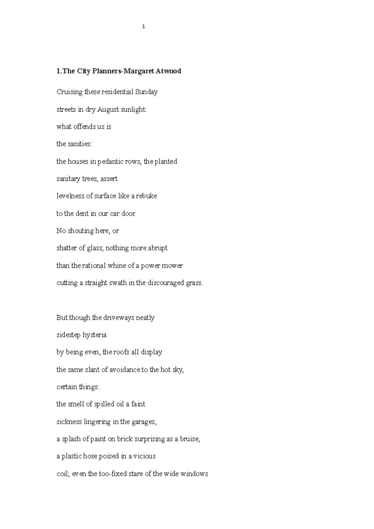 Songs of ourselves vol 1 prt 4 - 1 City Planners-Margaret Atwood ...