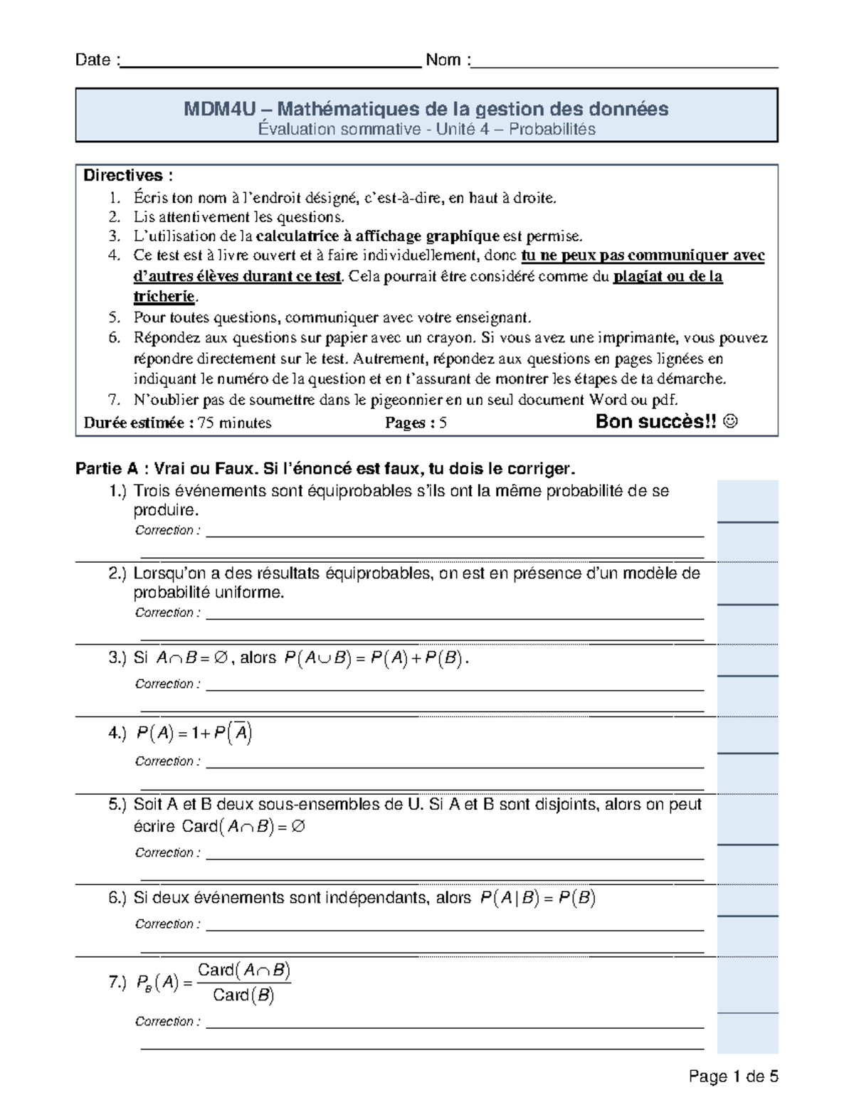 Unité 4 - Les probabilités 2021 - MDM4U – Mathématiques de la gestion ...