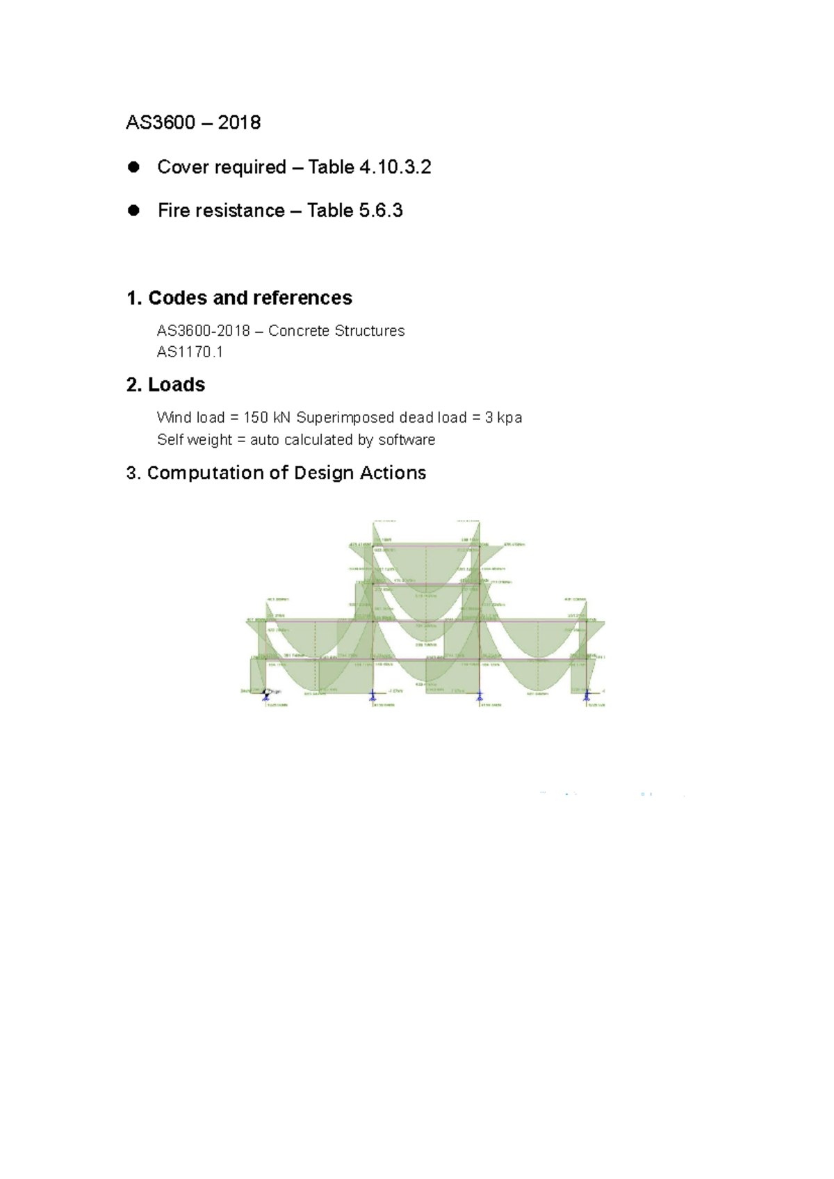 CVE20003 Assignment 2B - AS3600 – 2018 Cover required – Table 4.10 ...
