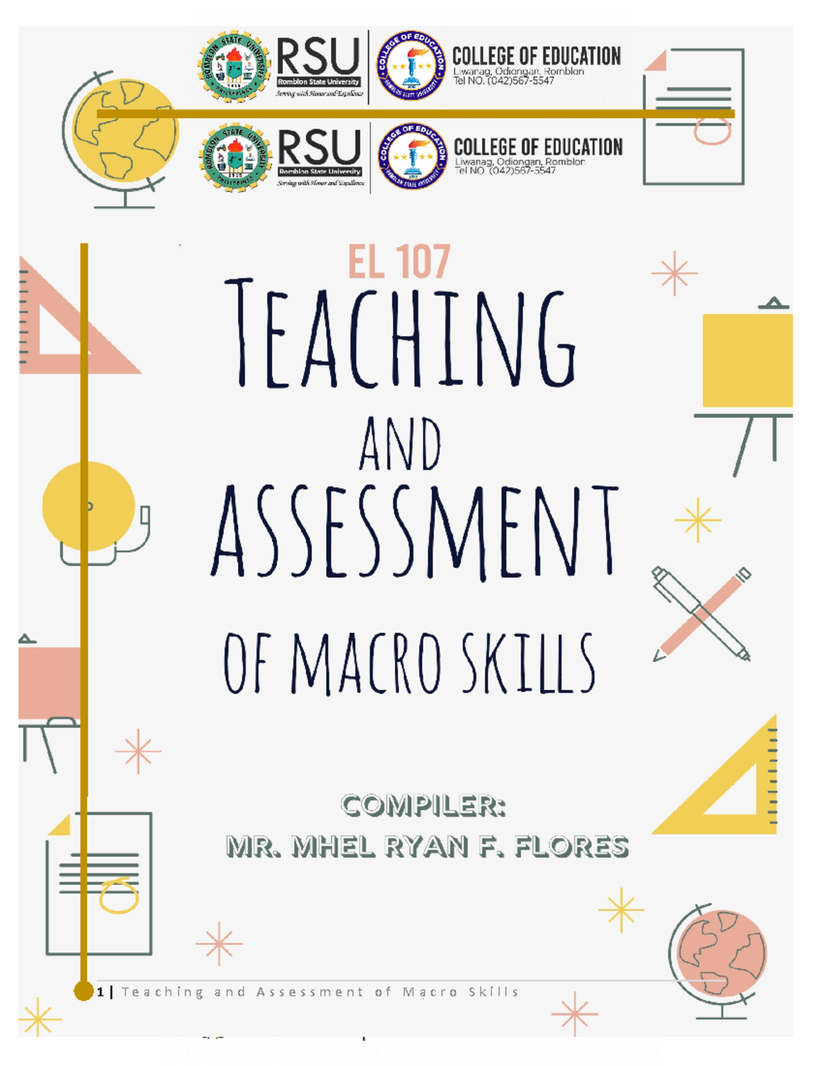 TAM Module 1 - This course introduces the students to the academic ...