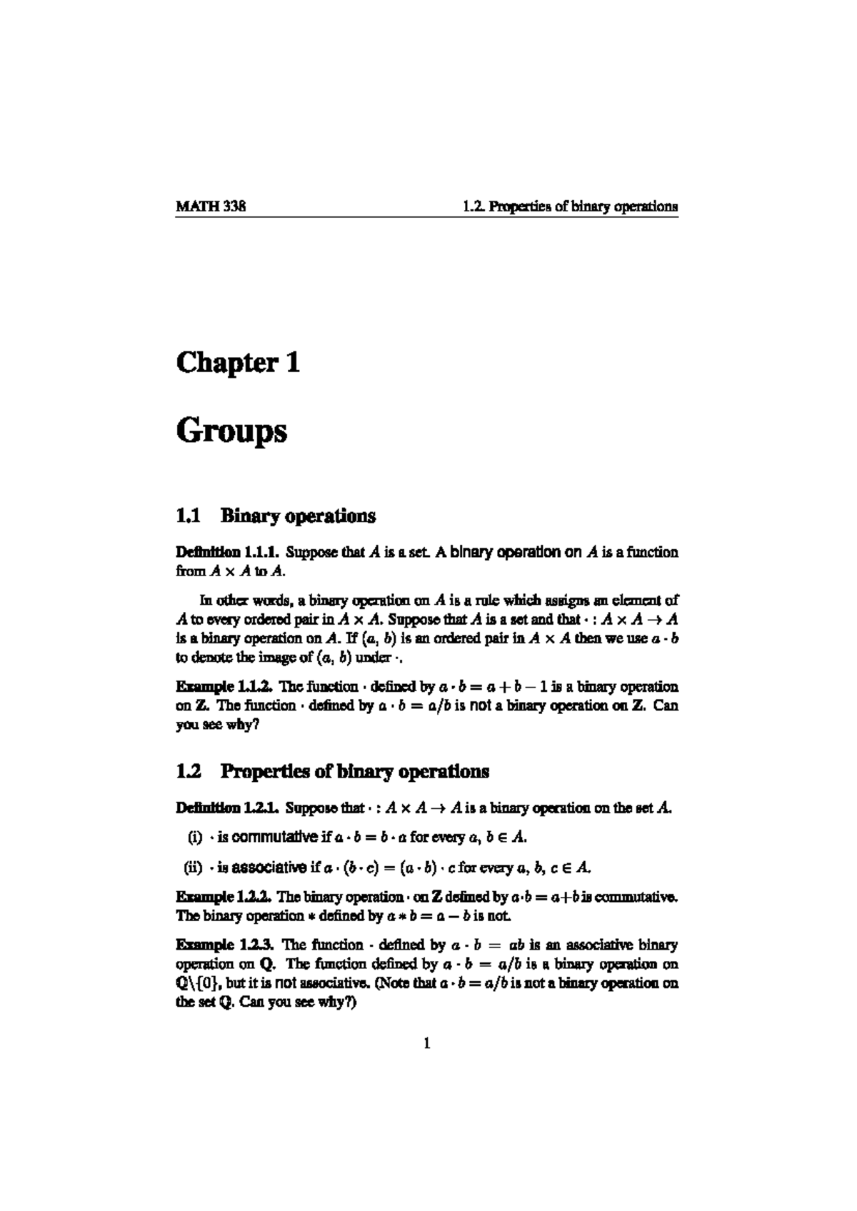 Groups, Rings and Fields notes - MATH342 - Studocu