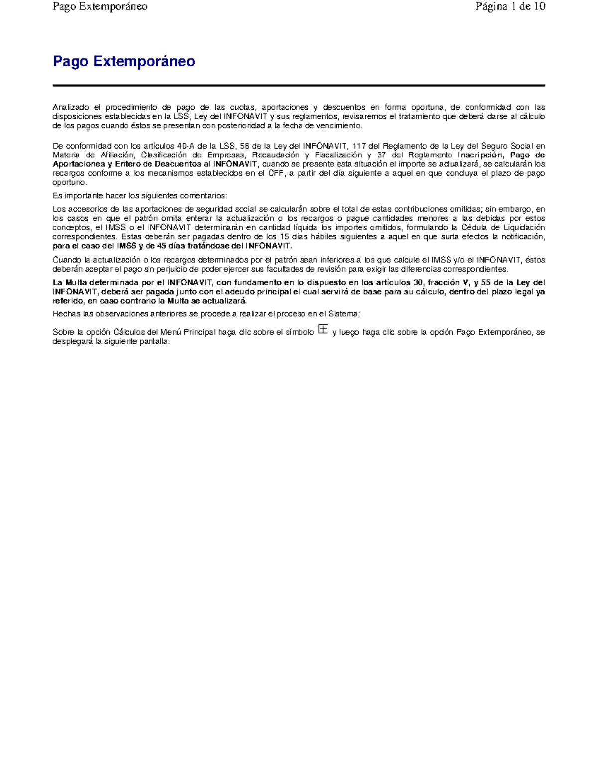 21 pago extemporaneo - MT3 - Pago Extemporáneo Analizado el ...