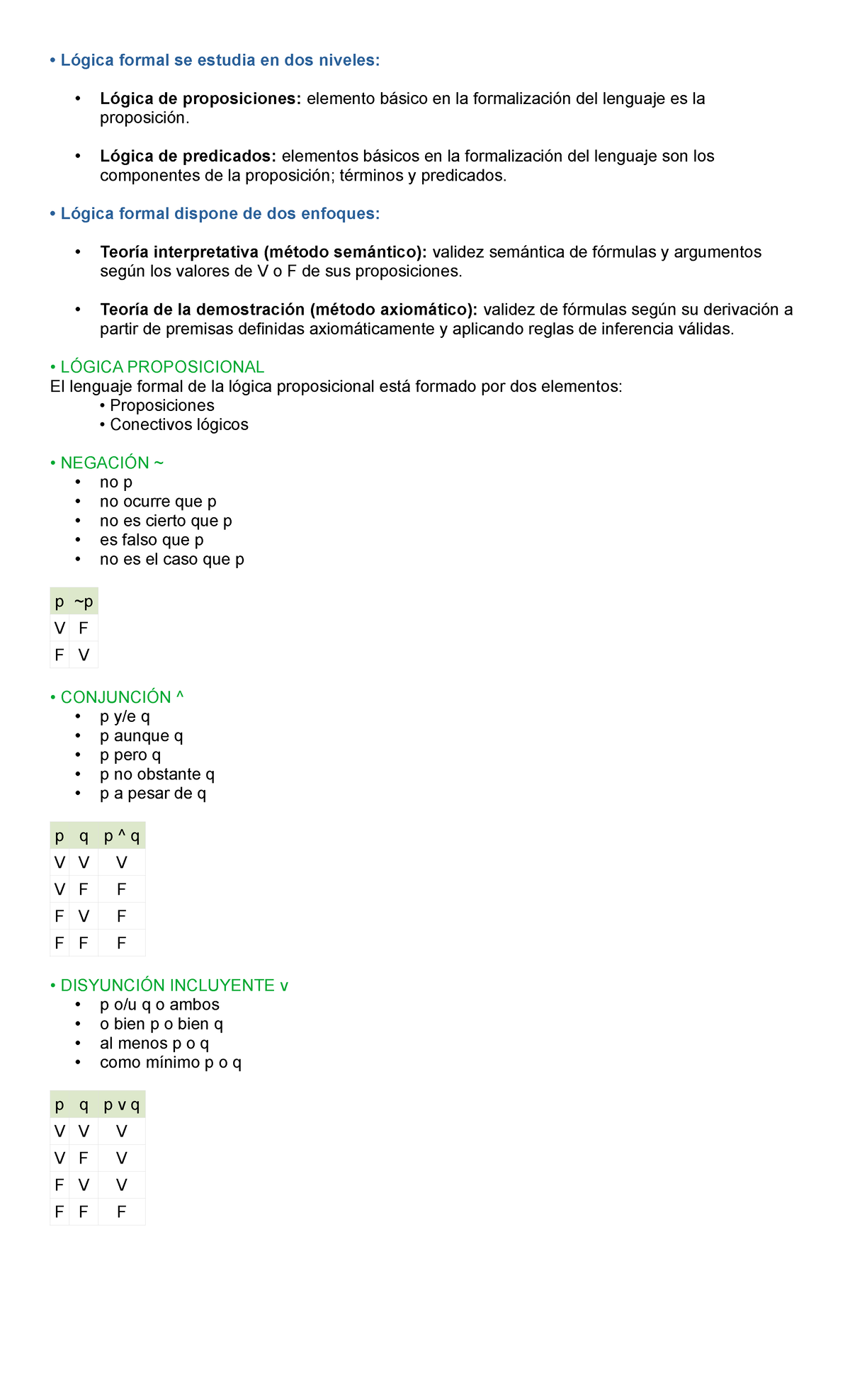 Resumen elymd completo - Lógica formal se estudia en dos niveles ...