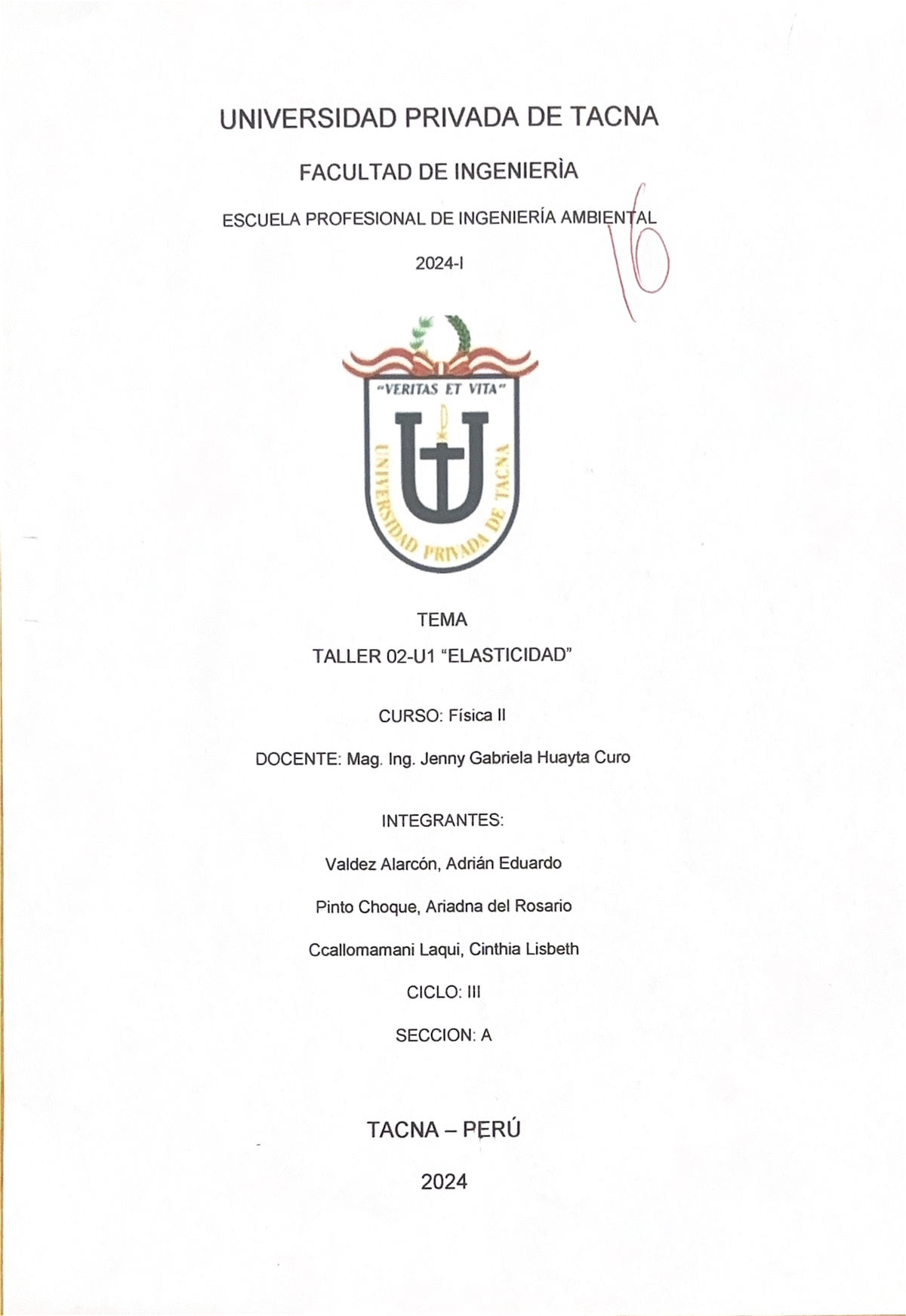 Grupo 02 - AASDASD - UNIVERSIDAD PRIVADA DE TACNA FACULTAD DE ...