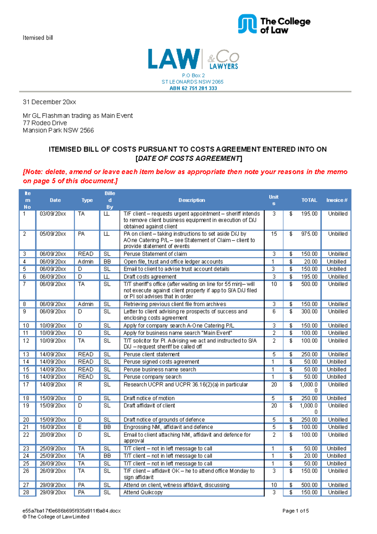 EPR T3 A2 Flashman template NSW 2021 03 29 - 200018 - UWS - Studocu