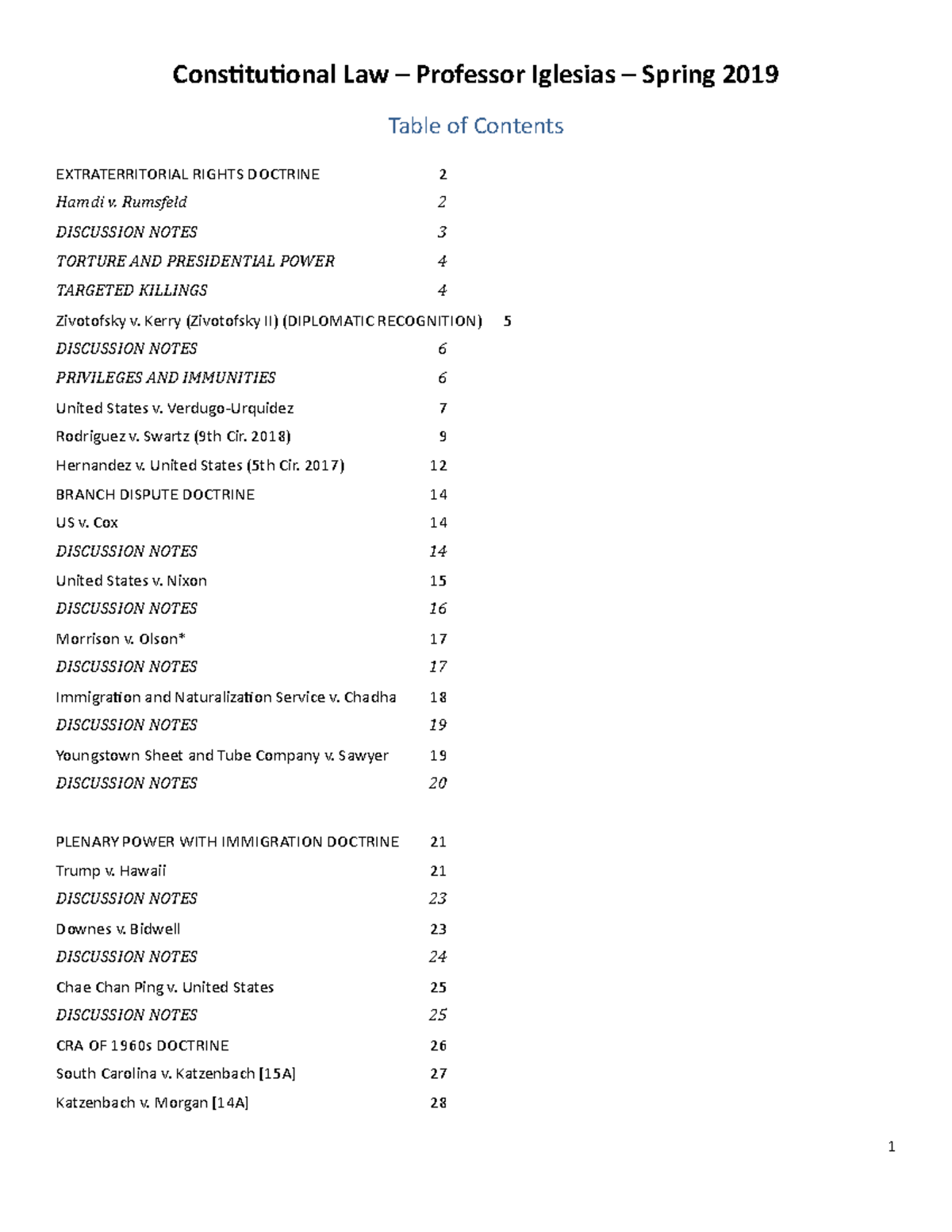 Iglesias Con Law - Full outline - Constitutional Law Professor Iglesias ...