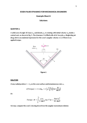 Fluid Mechanics Questions sheet 2 - FLUID MECHANICS FOR MECHANICAL ...