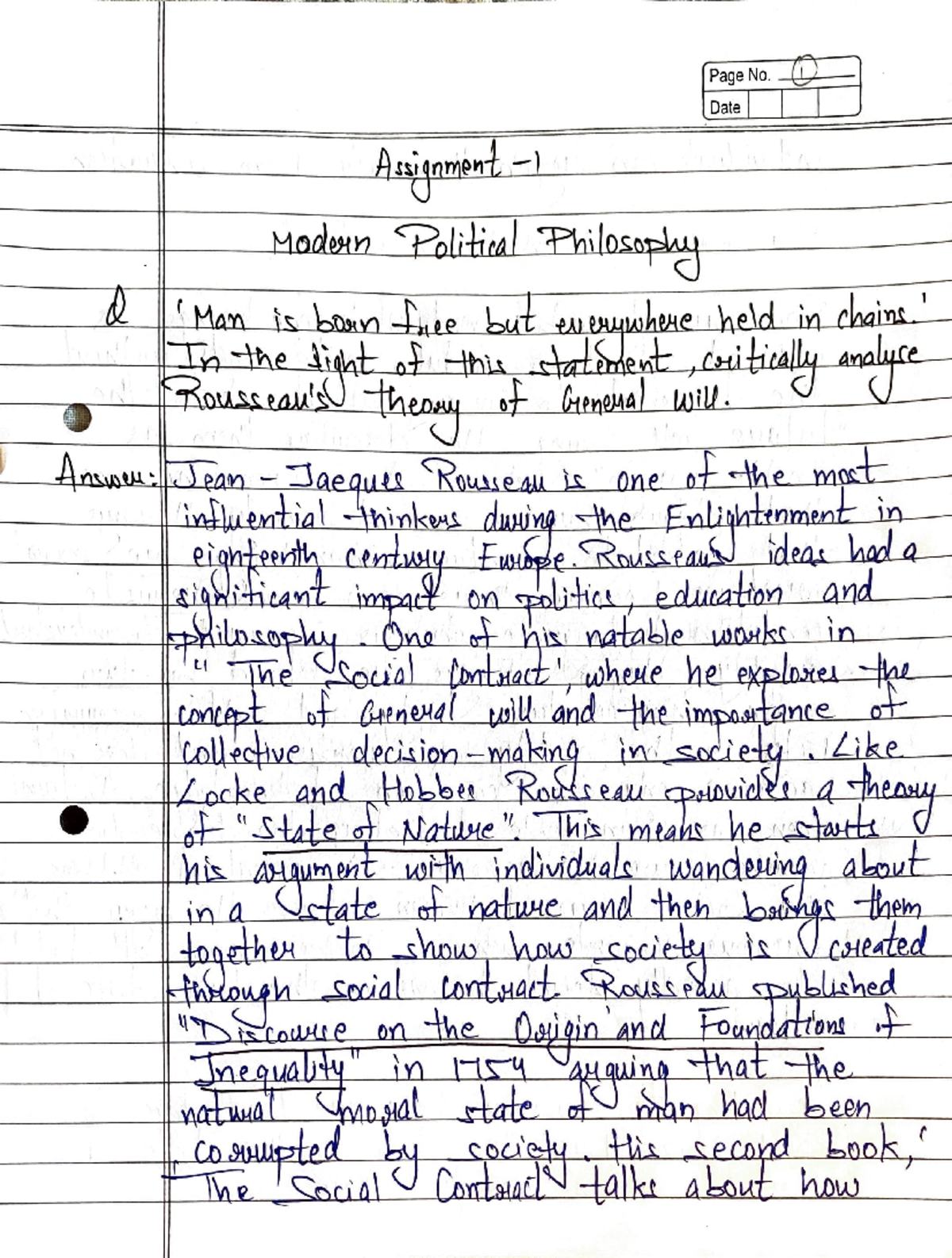 MPP assignment 1 - political theory - Studocu