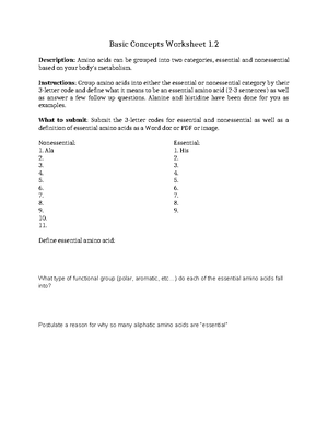 Basic Concept worksheet 3 - Basic Concepts Worksheet 3. Description ...