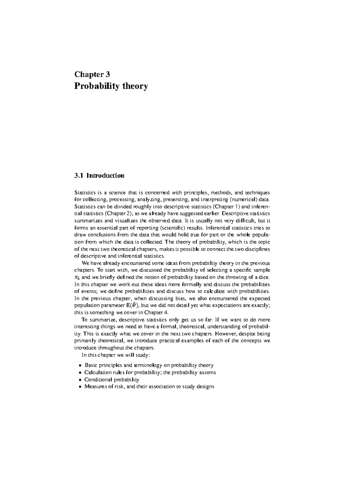 Chapter 3 - Hoofdstuk 3 uitleg - Chapter 3 Probability theory 3 ...