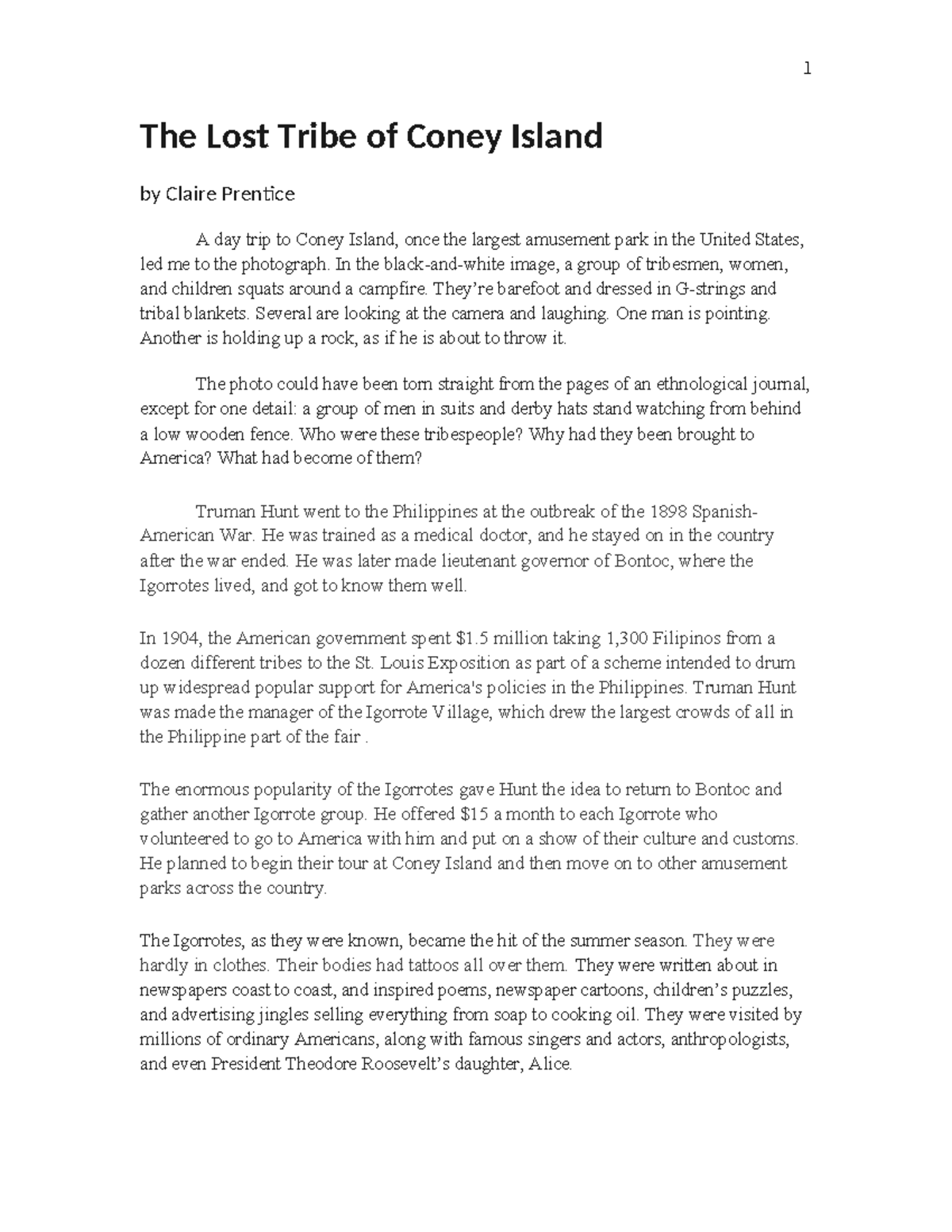 Oct 11 Fri Ass Human Zoo MC - 1 The Lost Tribe of Coney Island by ...