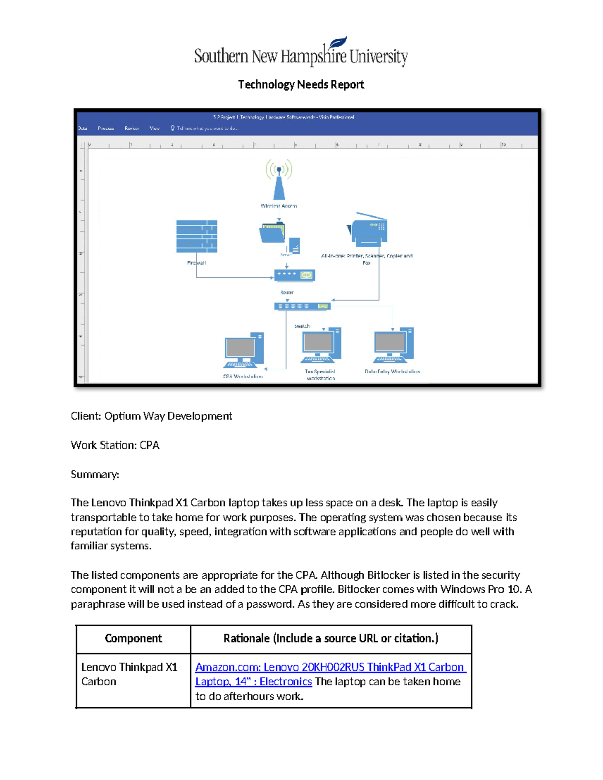 Module 5 Technology Needs Report - Technology Needs Report Client ...