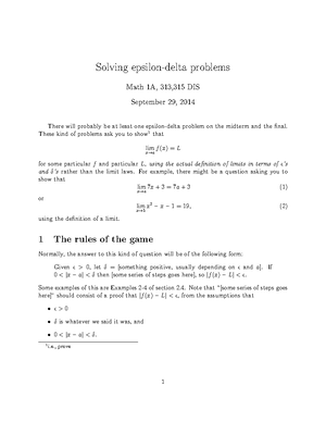 Methods Of Real Analysis, R. Goldberg Solutions-1 - Real Analysis Solution Set Methods of Real ...