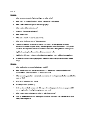 BTEC APPLIED SCIENCE UNIT 2D - How am I doing? Overall, I managed to do ...