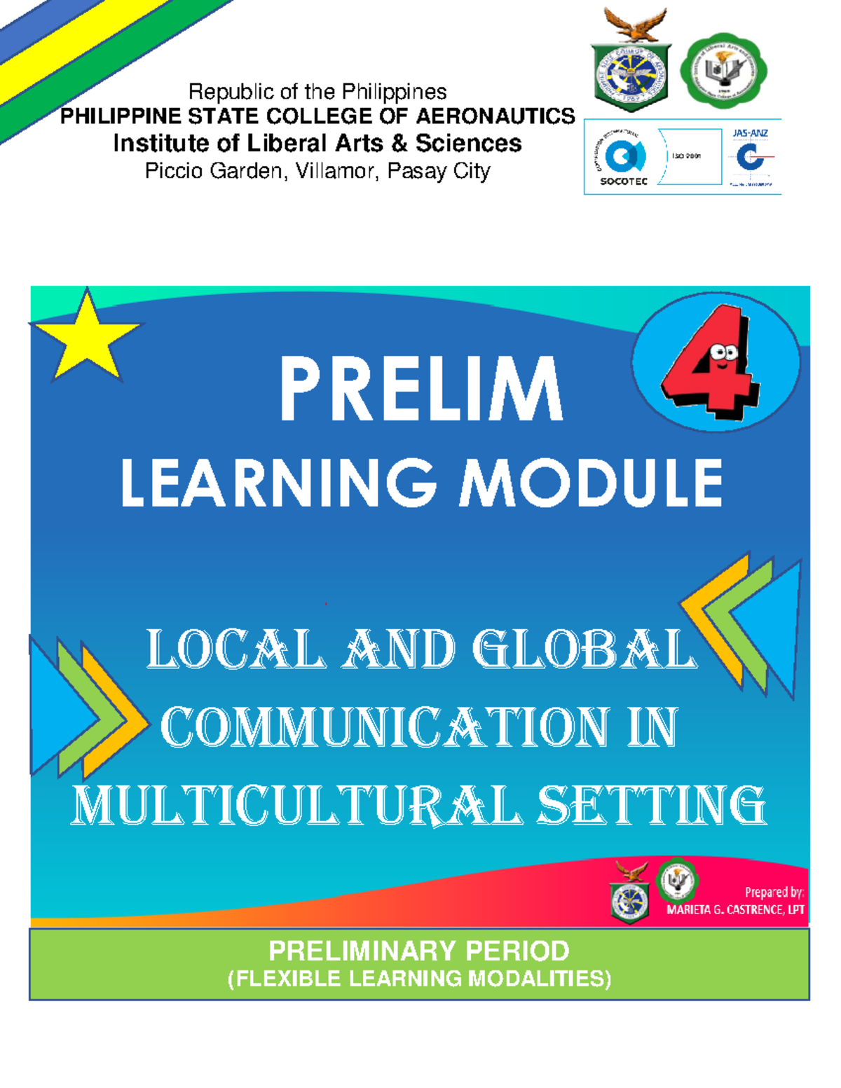 GEC 3104 Prelim Module No - ####### Republic of the Philippines ...