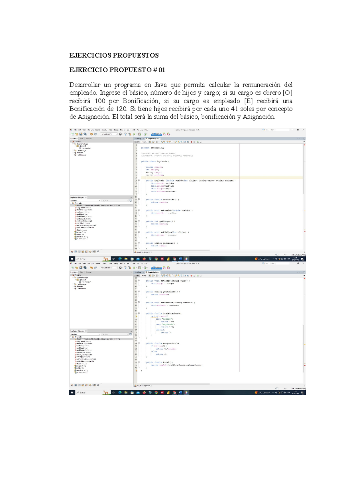 Estrutura+de+datos+Sesion+1 - EJERCICIOS PROPUESTOS EJERCICIO PROPUESTO # 01 Desarrollar un ...