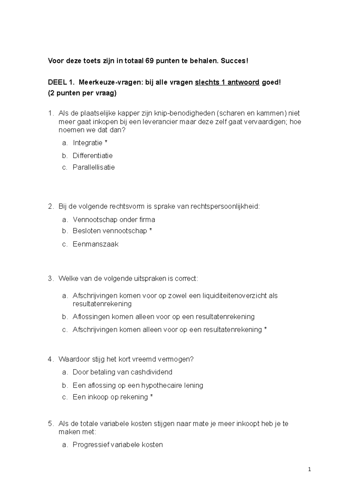 21-plus-vaktoets-bedrijfseconomie-23-maart-2023-nieuw-met-antwoorden-oefen 2 - Voor deze toets ...
