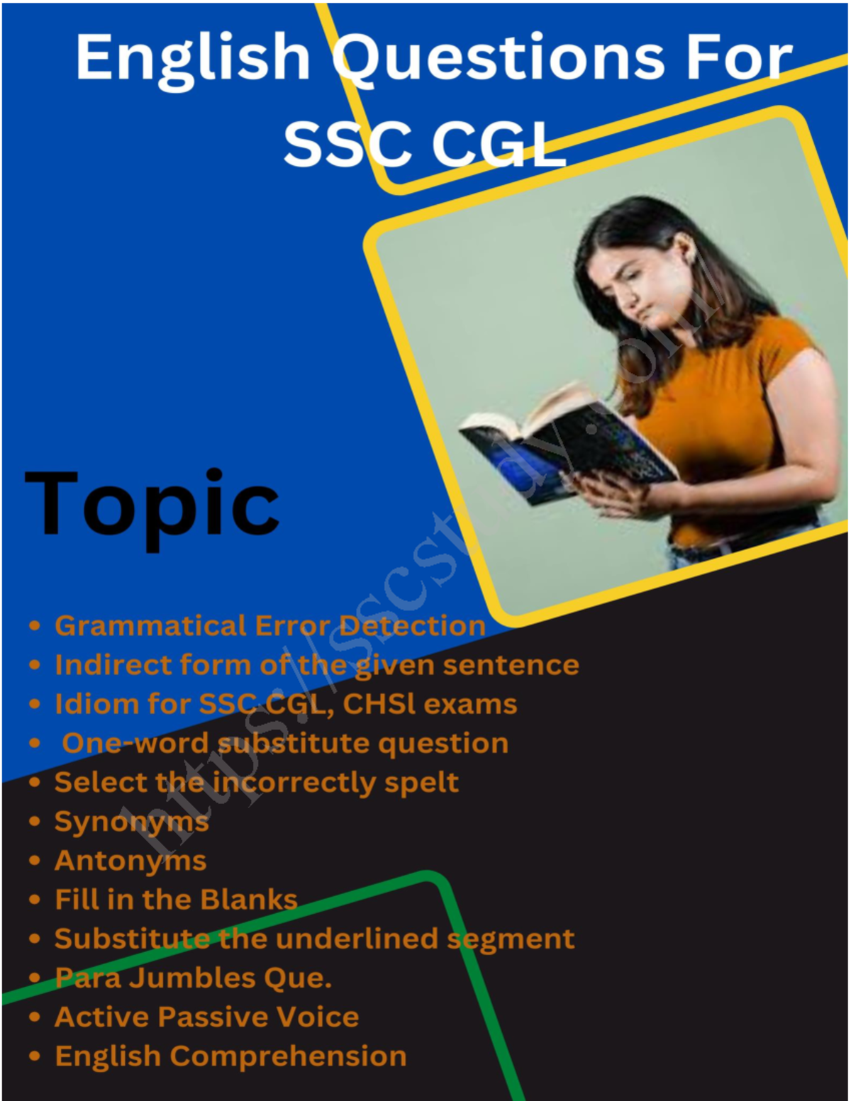 English Topic wise for SSC CGL [sscstudy - 1 sscstudy/ Contents ...