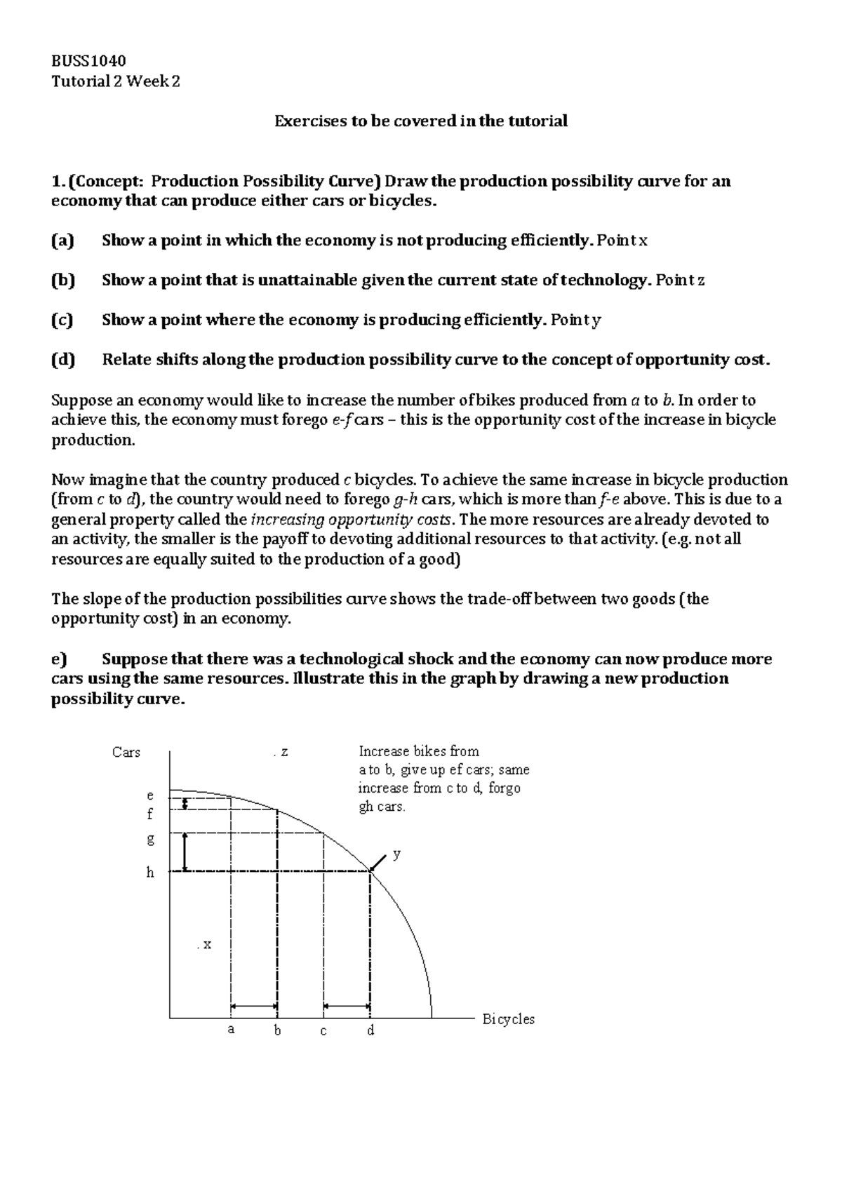 Practical - BUSS1040 Tutorial 2 Week 2 Exercises to be covered in the tutorial 1. (Concept ...