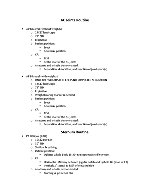 Skull - Projection summaries - Routine Skull Projections PA Axial ...