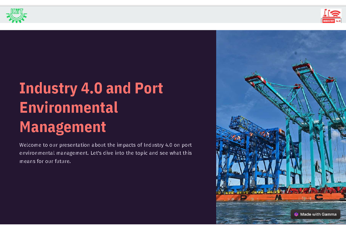 GRP -13 , Industry-40-and-Port-Environmental-Management ppt.pdf ...