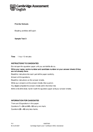 Unit 7 Progress Test Answer Key - Version A - Cambridge English Empower ...