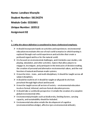 National Policy Npppr 05 Feb 2021 - EED2601 - Unisa - Studocu