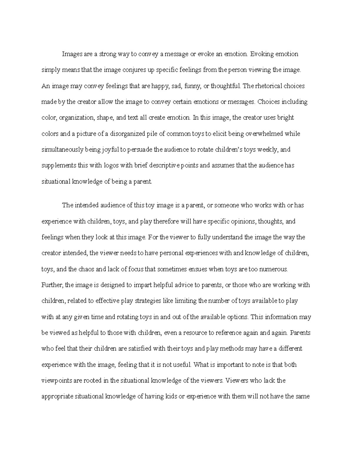 Project #2 Visual Rhetorical Analysis - Images are a strong way to ...