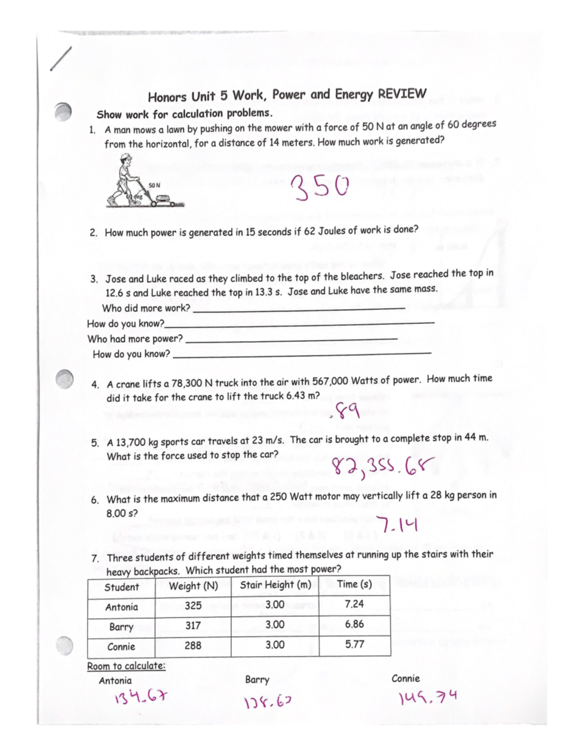 Honors Unit 5 Review Key-2 - Studocu