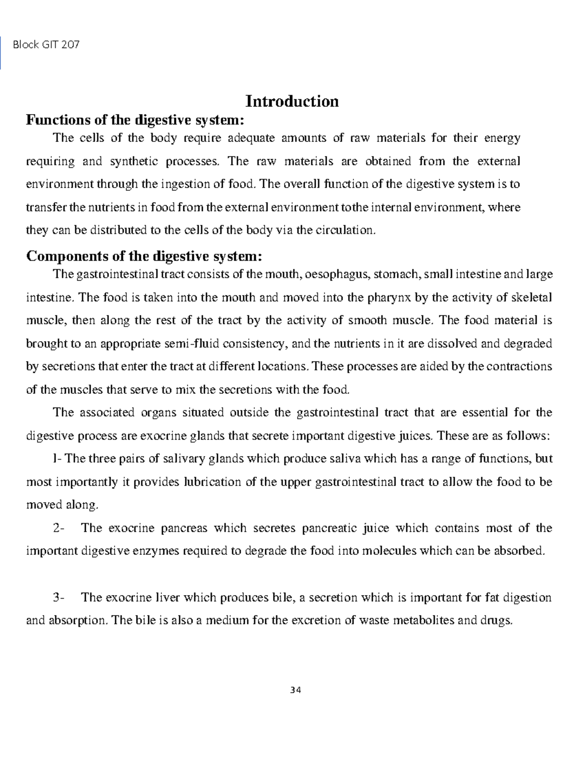 GIT physiology-Introduction - Introduction Functions of the digestive ...