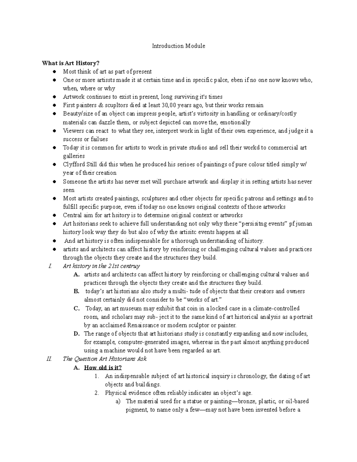 Introduction to Art History: Context Inquiry and Style - Studocu