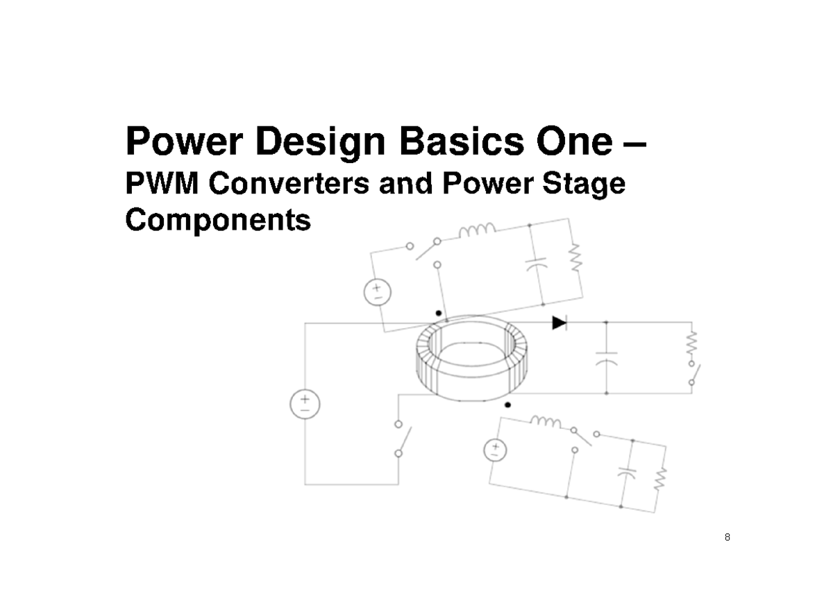 5862195 B3875D - D66tdyctycytvyvu - Power Design Basics One –PWM Converters and Power - Studocu