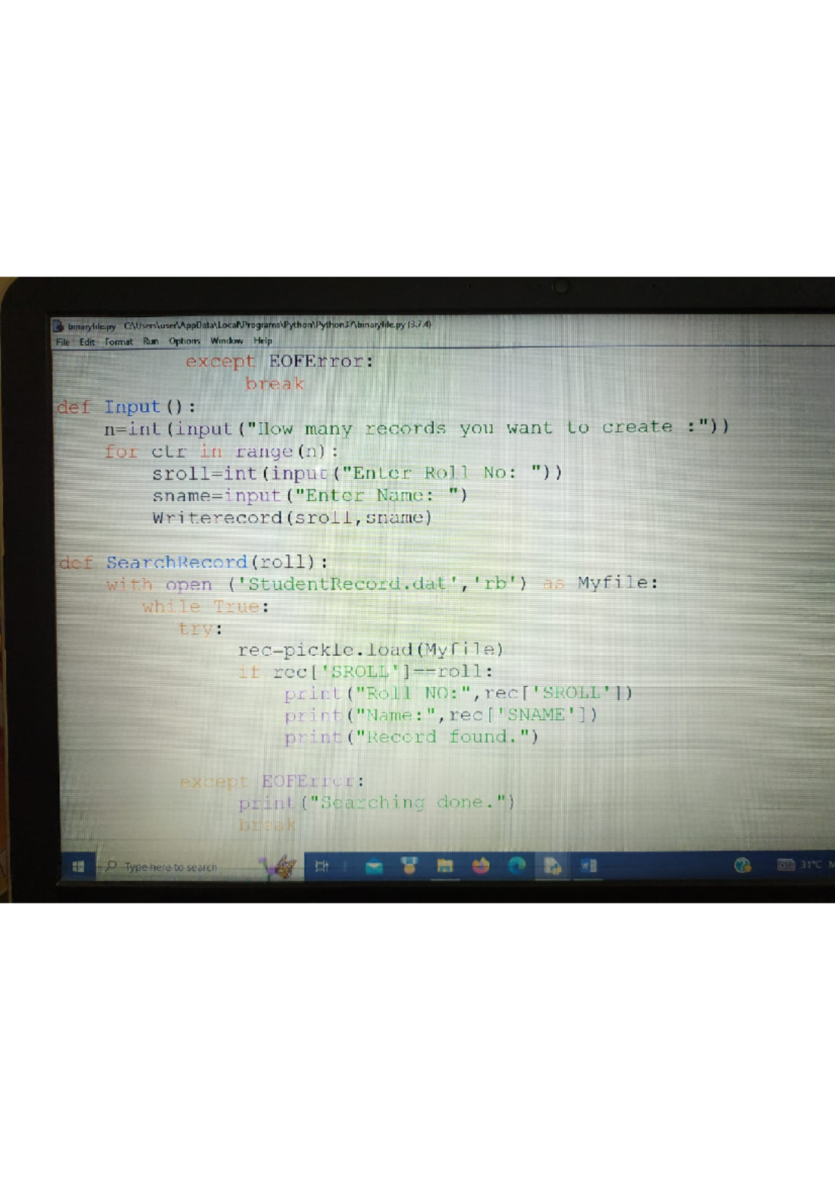 Image to pdf 20-Jun-2024-1 - File Edit Format Run Options Window Help except EOFError: break def ...