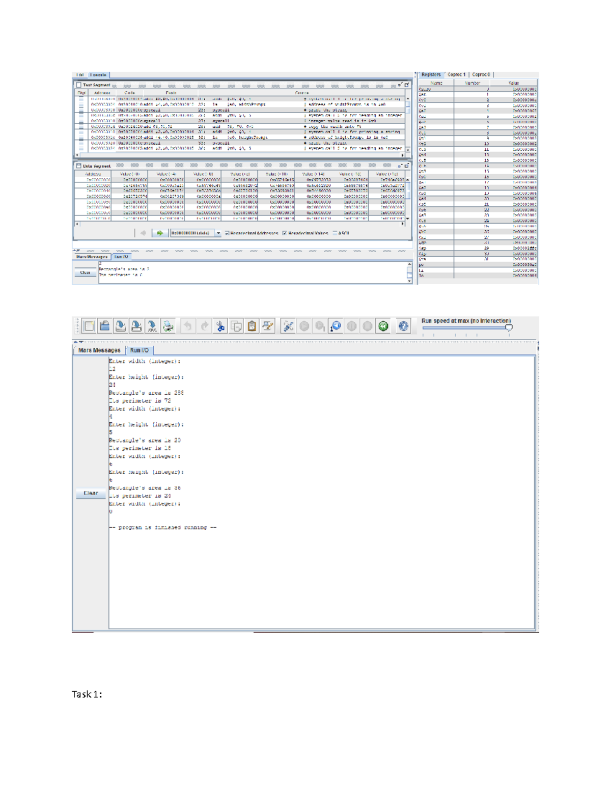 Assignment 4 - Task 1: Assembly starter ile for Exercise 1 .data 0x ...