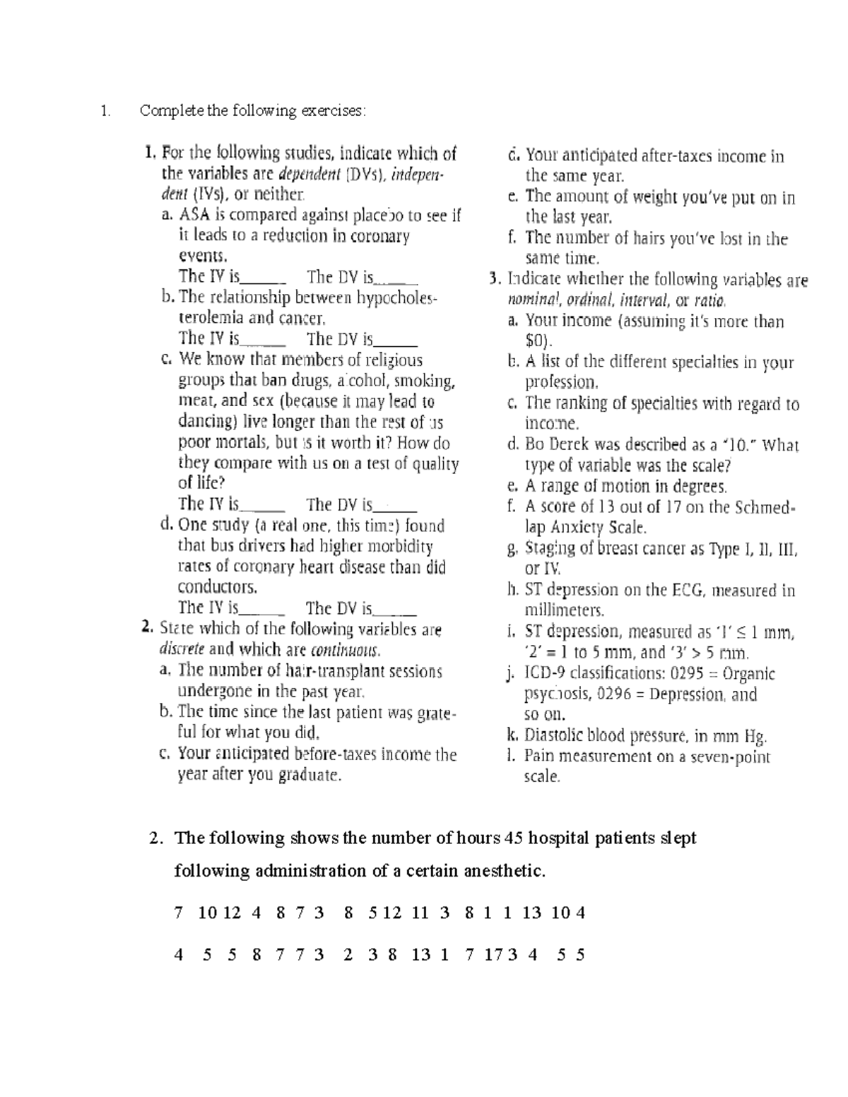 Tutorial Assignment 1 - Complete the following exercises: 2. The ...