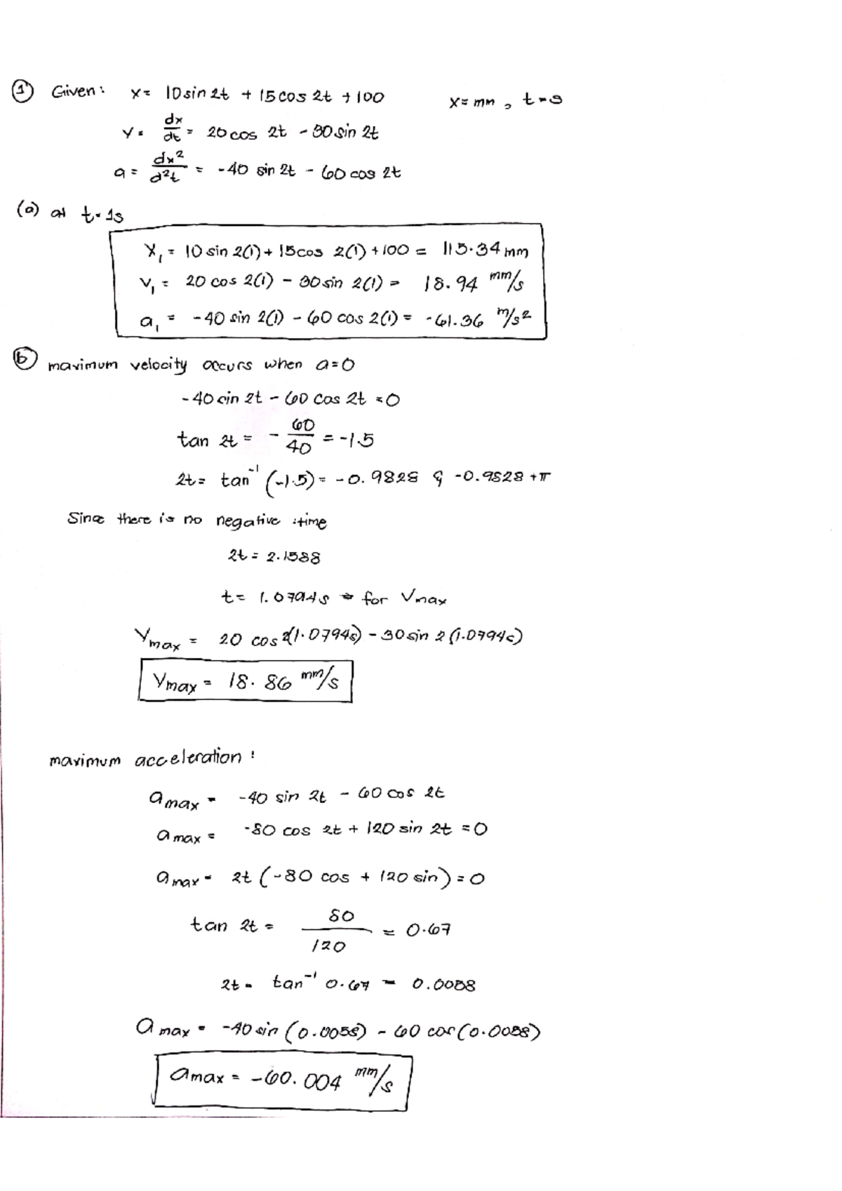 SW1 Dynamics of Rigid Bodies - Mechanical Engineering - NVSU - Studocu