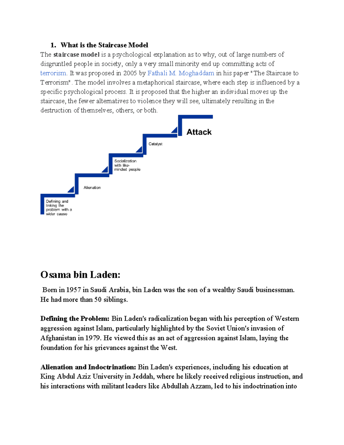 Staircase Model - notes - 1. What is the Staircase Model The staircase ...