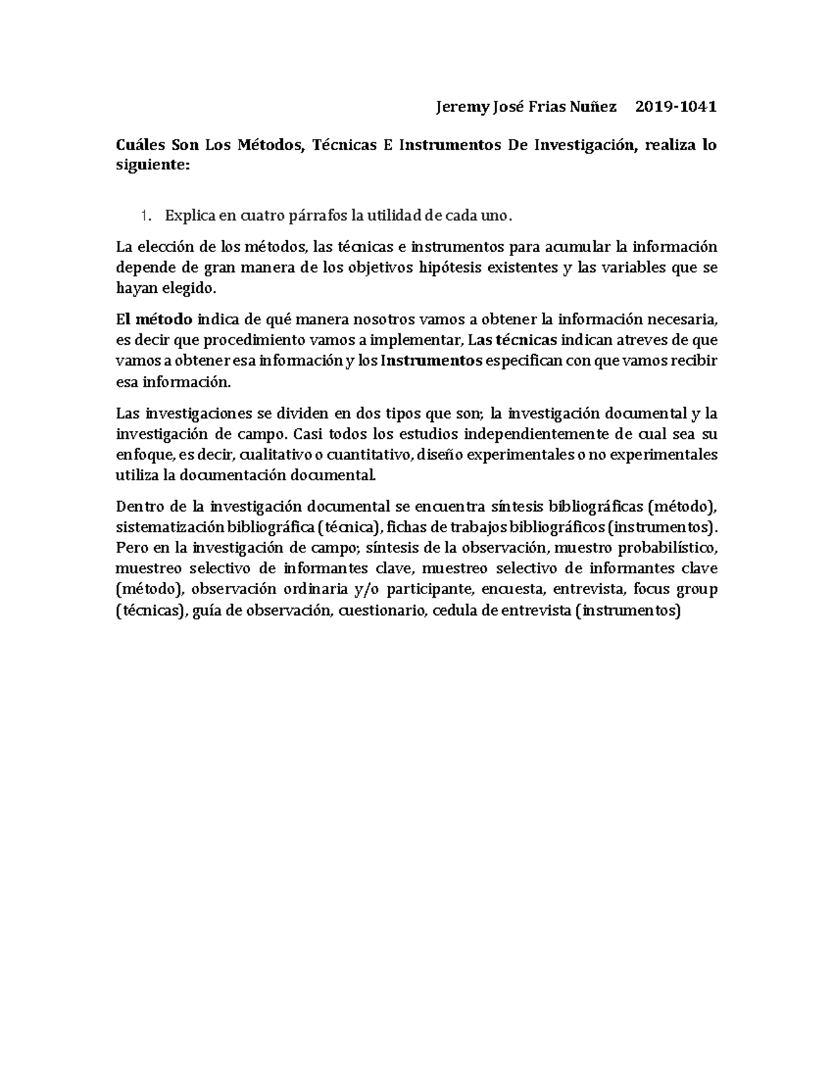 Frias Jeremy - Utilidad de la Investigación - Jeremy José Frias Nuñez ...