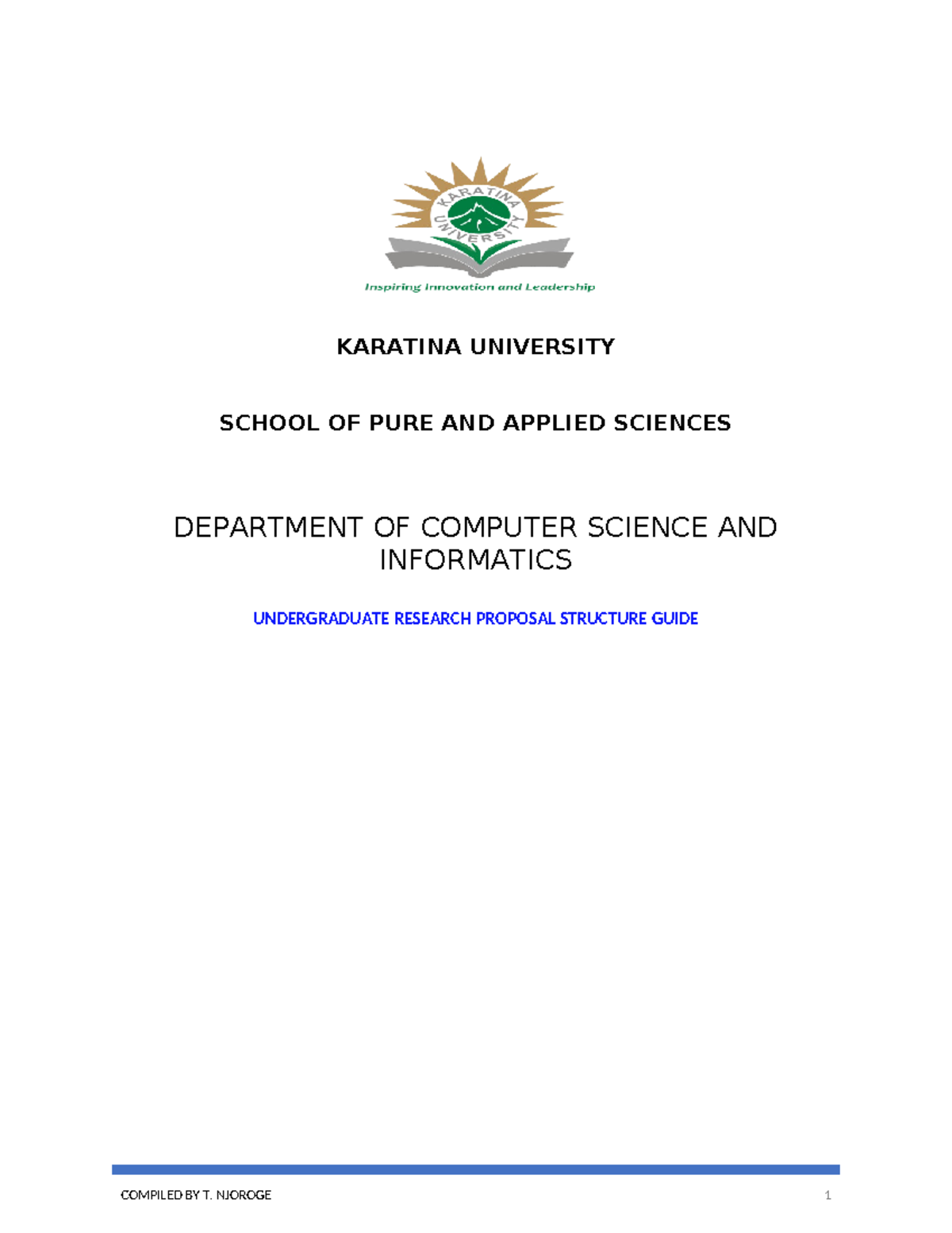Research Proposal Structure Guidelines-2 - KARATINA UNIVERSITY SCHOOL ...